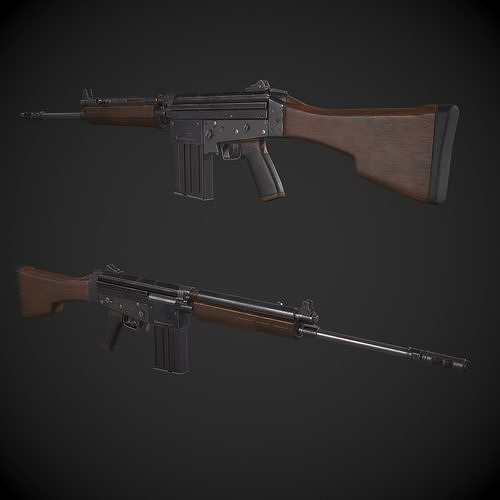 3D model FN-Fal ak - rifle VR / AR / low-poly | CGTrader