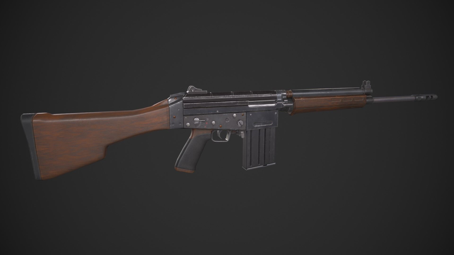 3D model FN-Fal VR / AR / low-poly | CGTrader