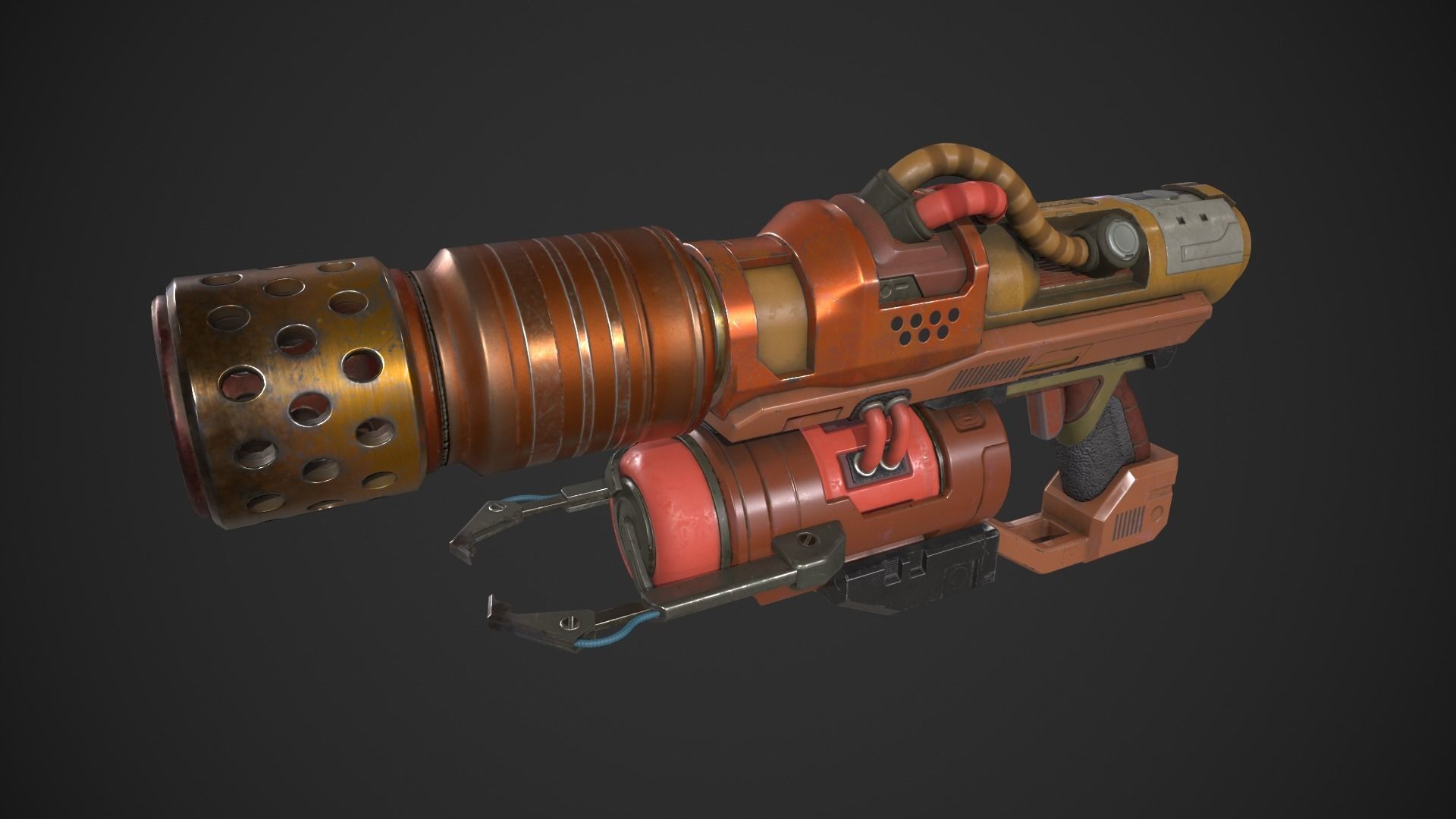 3D model Sci-fi Flamethrower VR / AR / low-poly | CGTrader