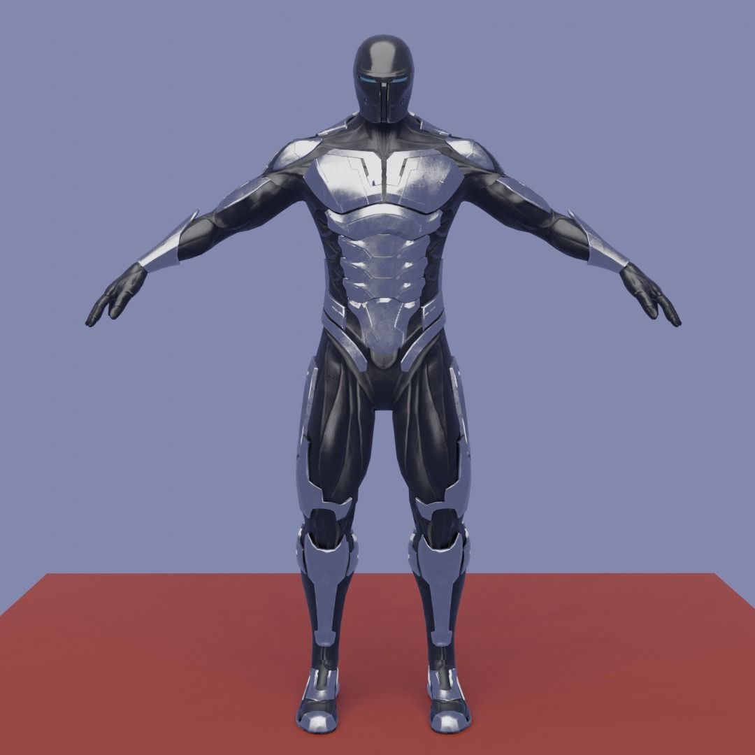 3D model Cyborg Ninja Warrior VR / AR / low-poly | CGTrader