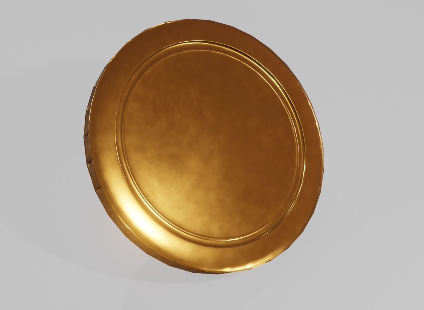 3D model Realistic bronze coin - simple bronze coin 3d model VR / AR ...