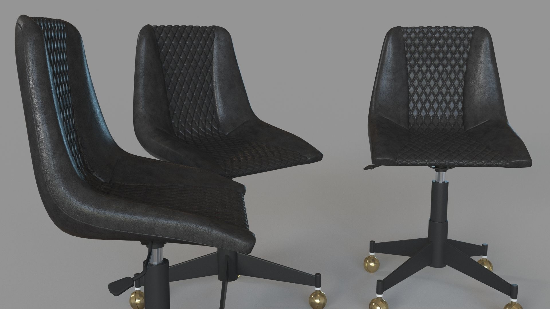 Bucket Seat Desk Chair 3D model | CGTrader
