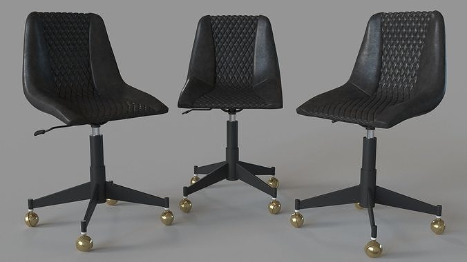 Bucket Seat Desk Chair 3D model | CGTrader