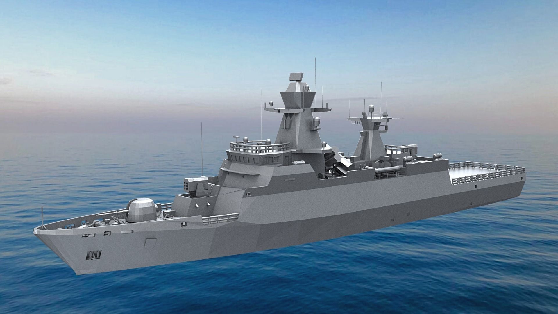 GERMAN K-130 BRAUNSCHWEIG CLASS CORVETTE 3D PRINT READY 3D model 3D ...