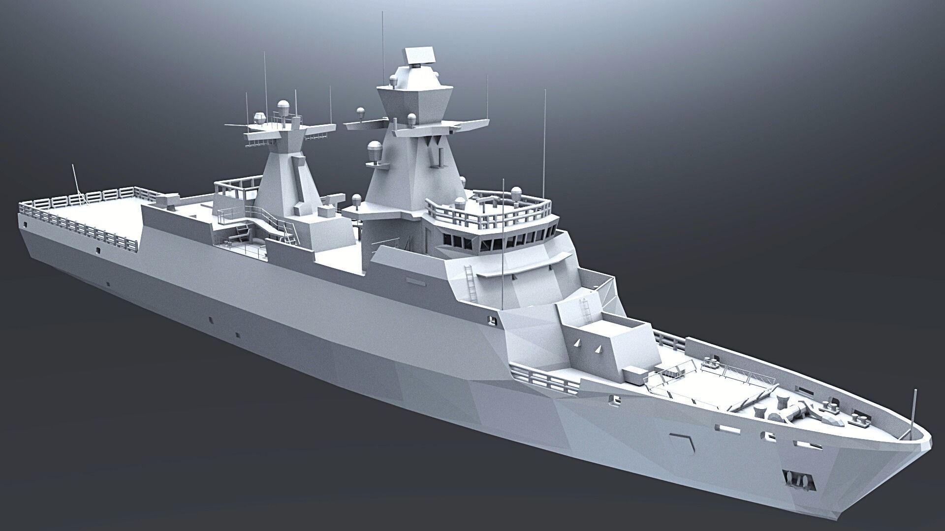 GERMAN K-130 BRAUNSCHWEIG CLASS CORVETTE 3D PRINT READY 3D model 3D ...