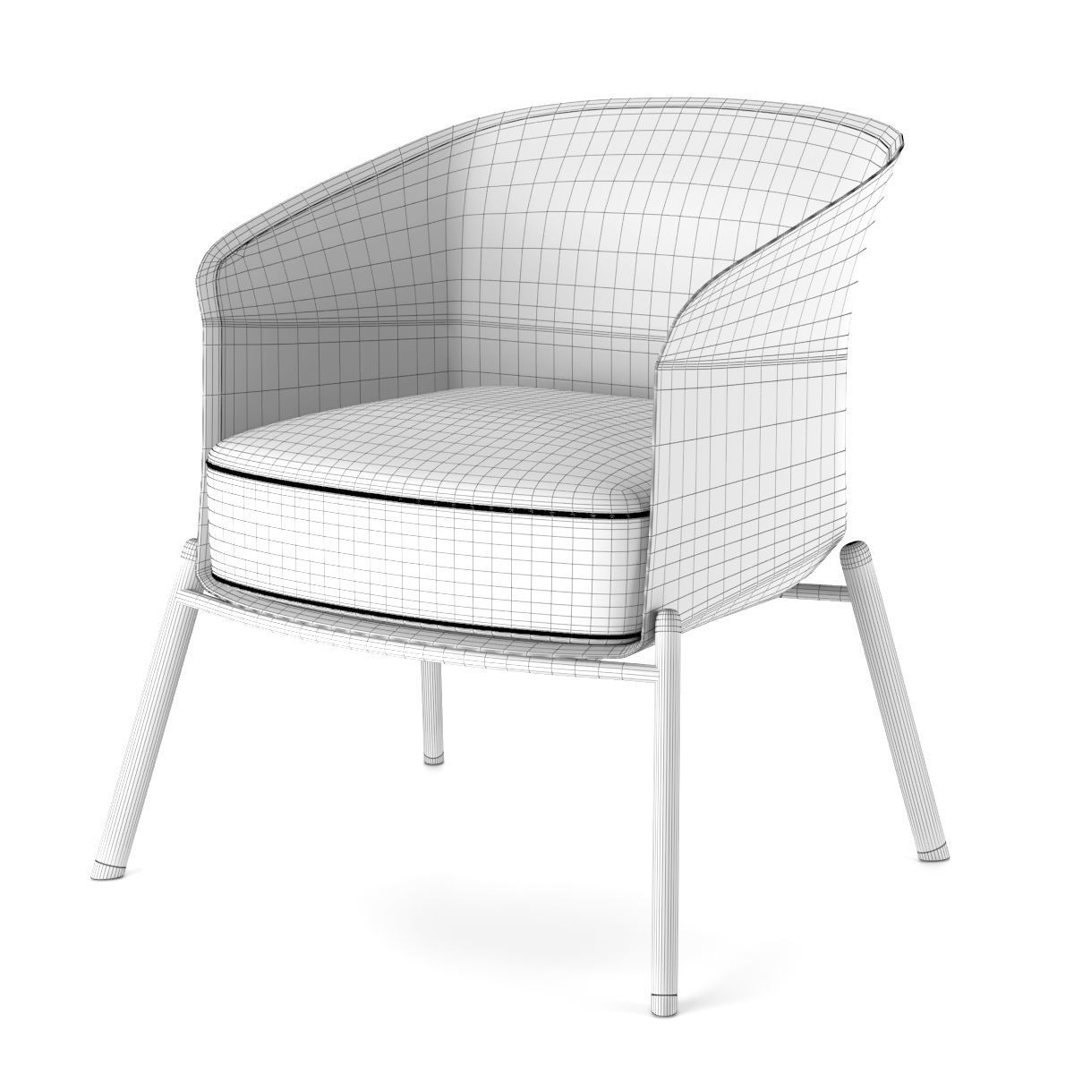 Wally chair 3D model | CGTrader