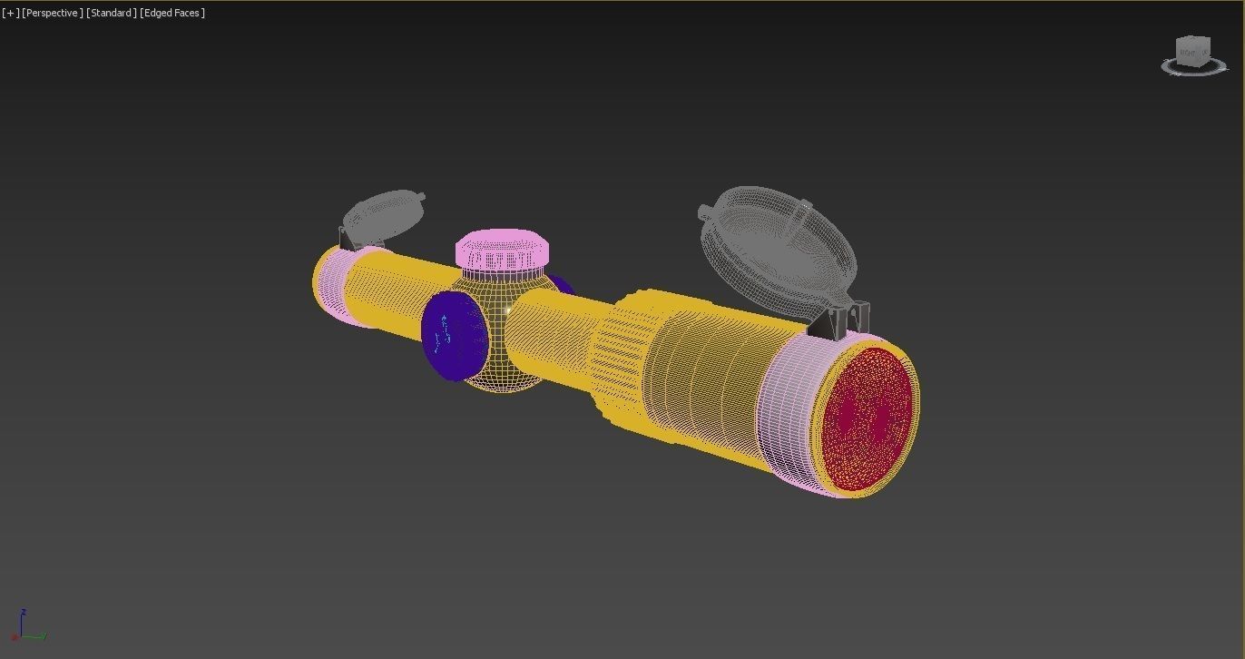 Tactical Rifle Scope 3D Model 3D model | CGTrader