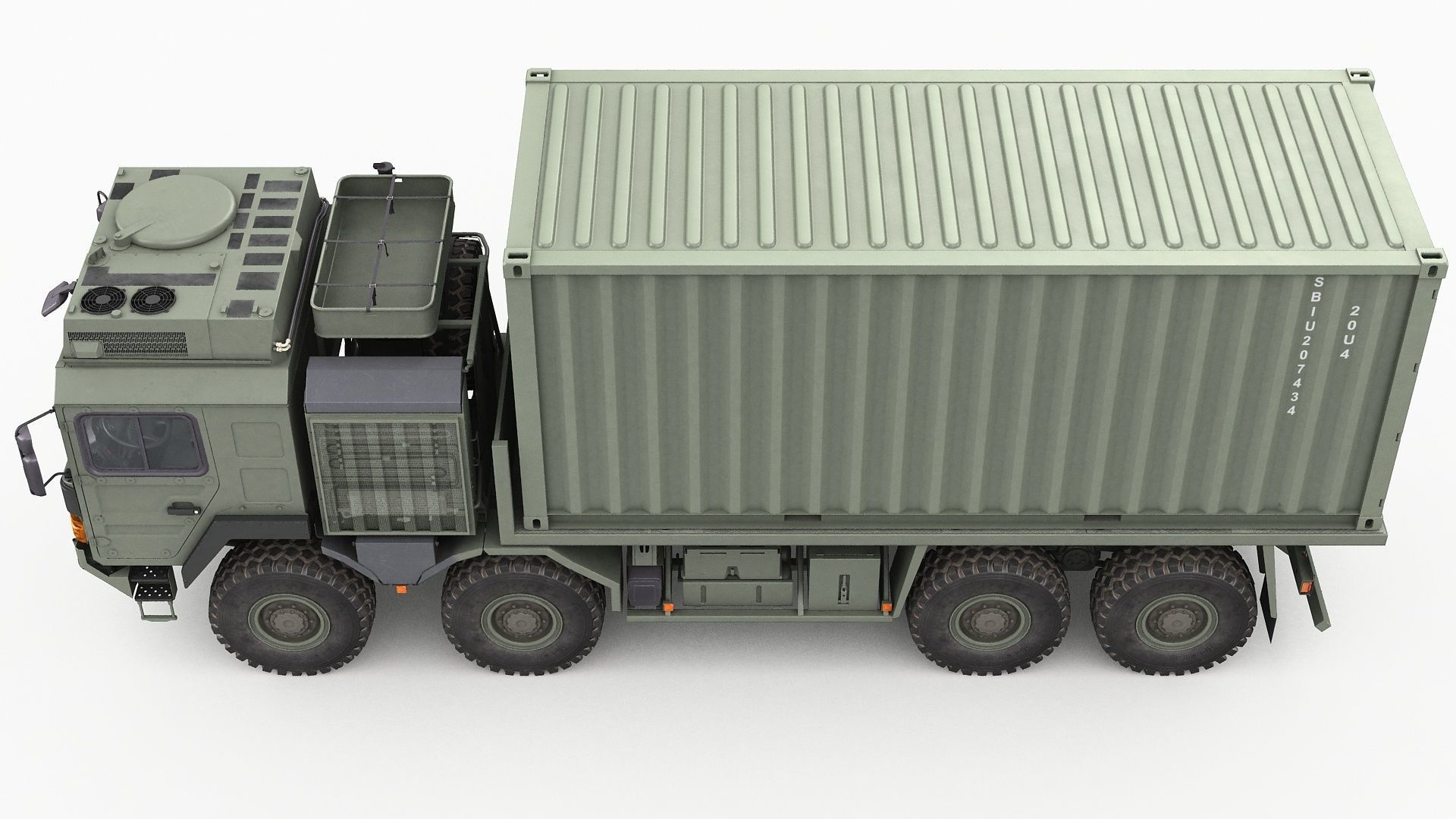MAN HX77 container truck 3D model | CGTrader