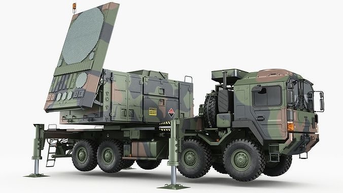 Radar MPQ-53 based on MAN truck chassis 3D model | CGTrader