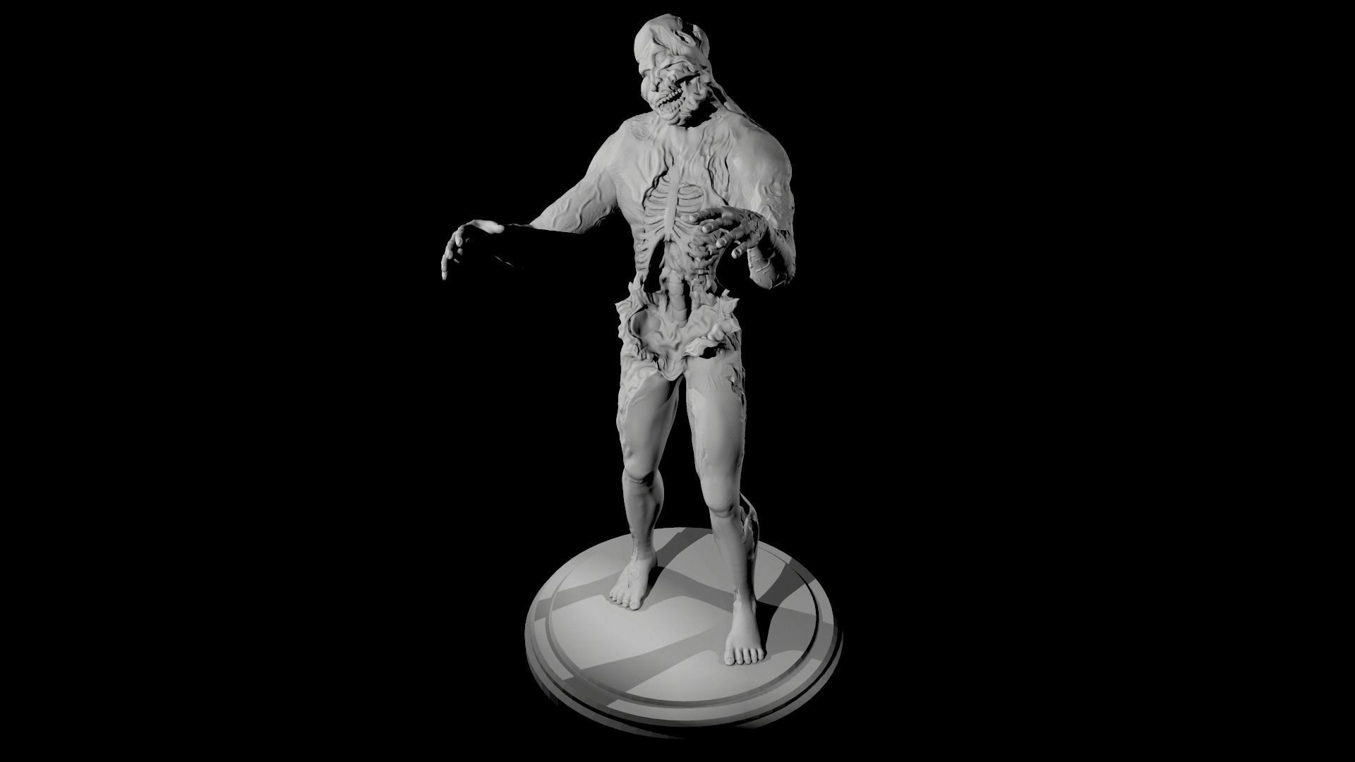 Zombie 3d print 3D model 3D printable | CGTrader