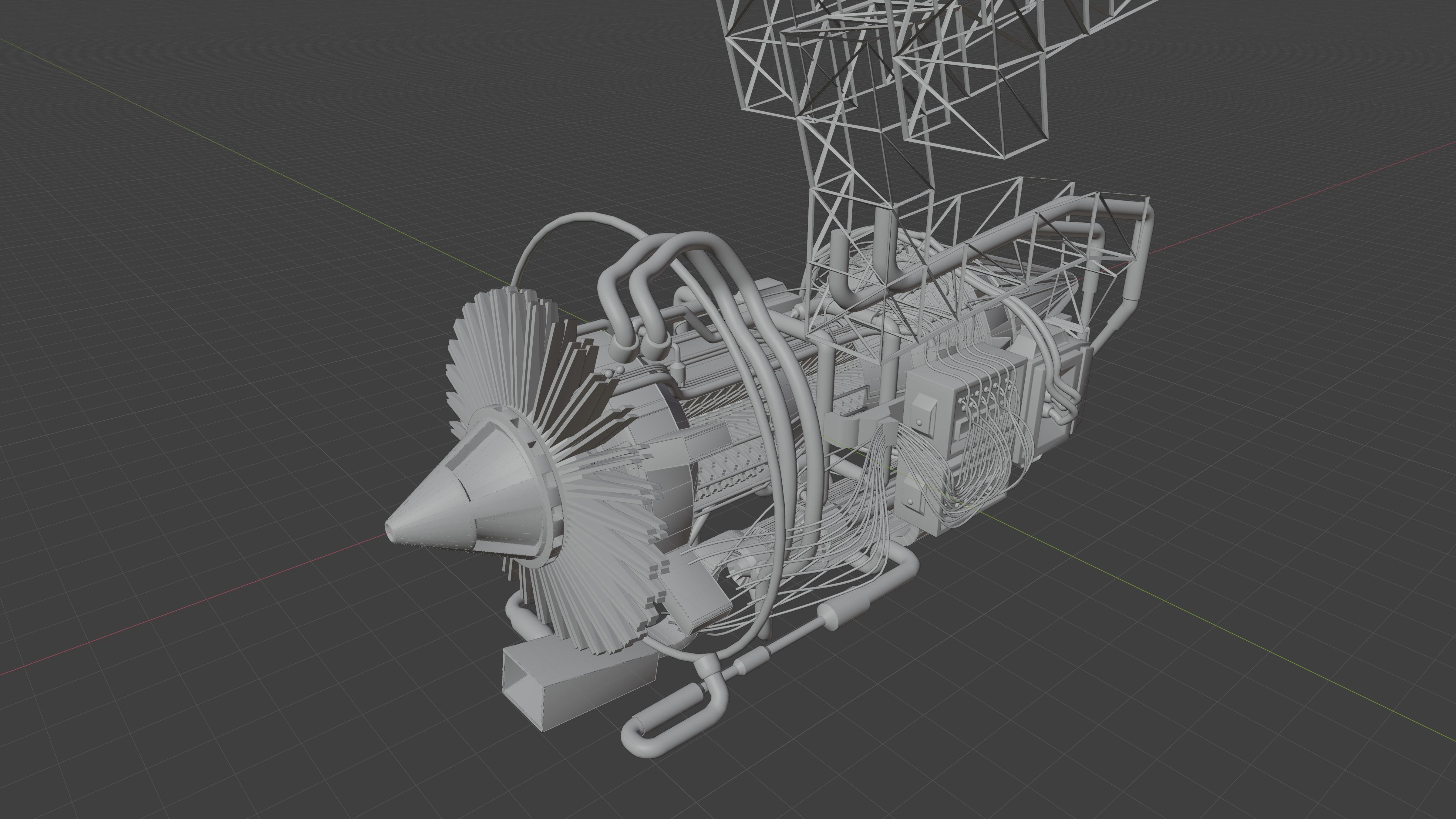 Steampunk Jet Engine 3D model | CGTrader