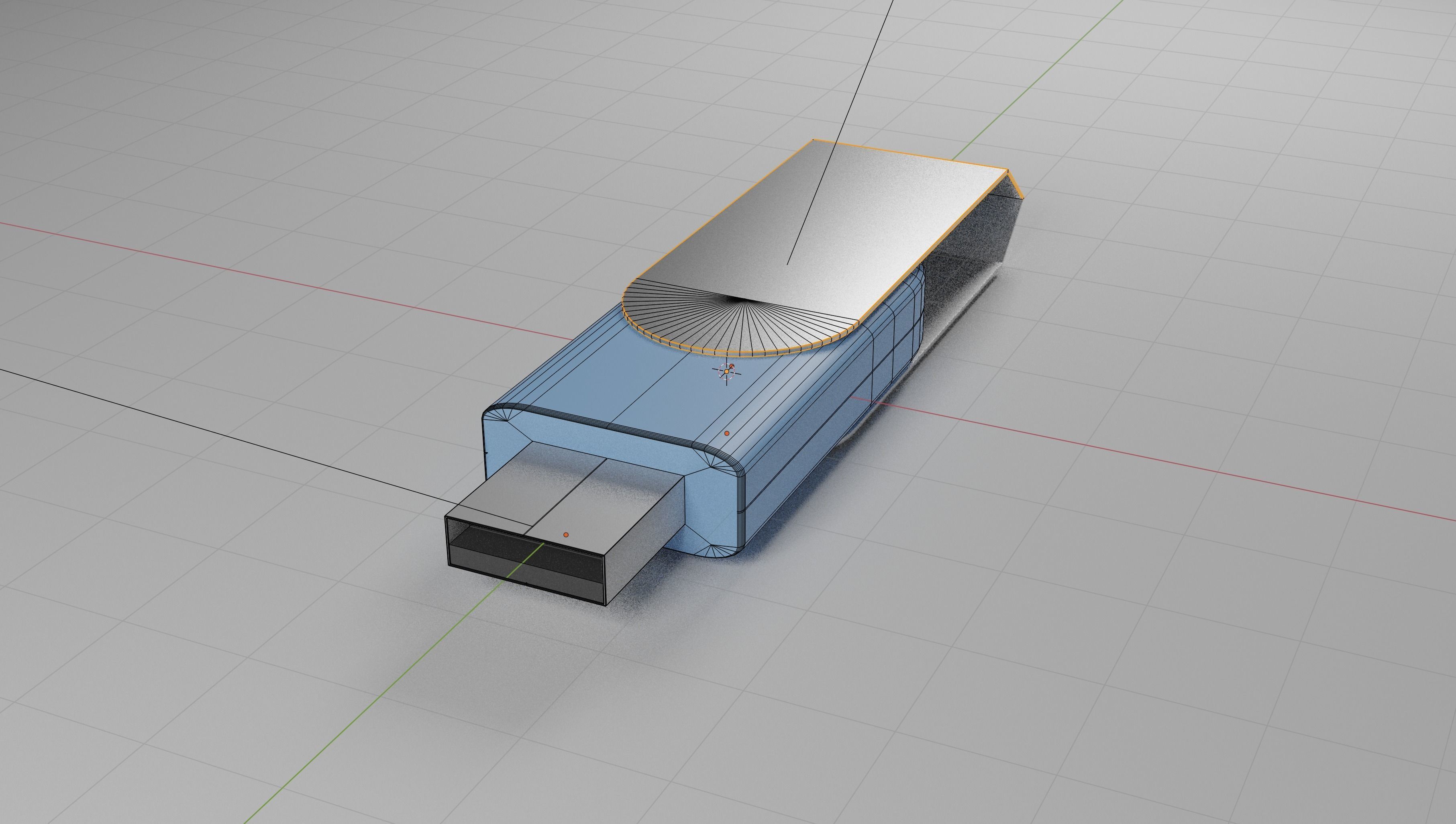3D model USB Stick - Flip Design VR / AR / low-poly | CGTrader