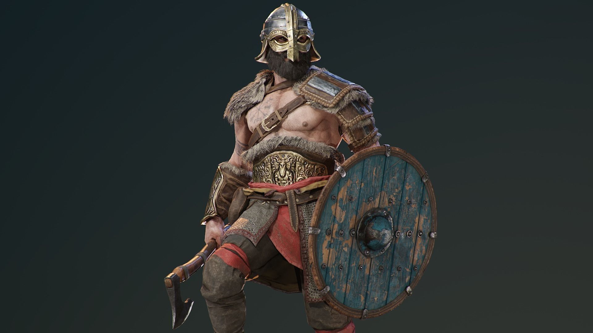 3D model Bjorn Viking VR / AR / low-poly | CGTrader