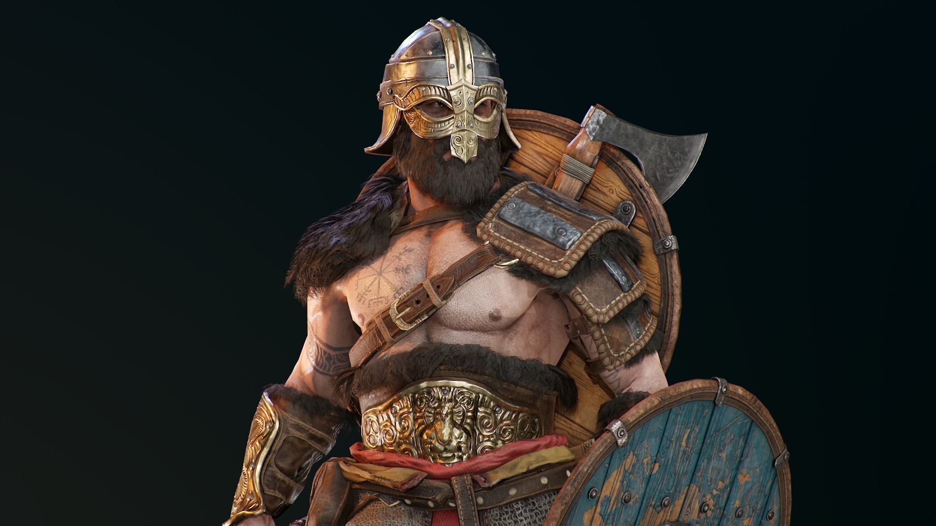 3D model Bjorn Viking VR / AR / low-poly | CGTrader