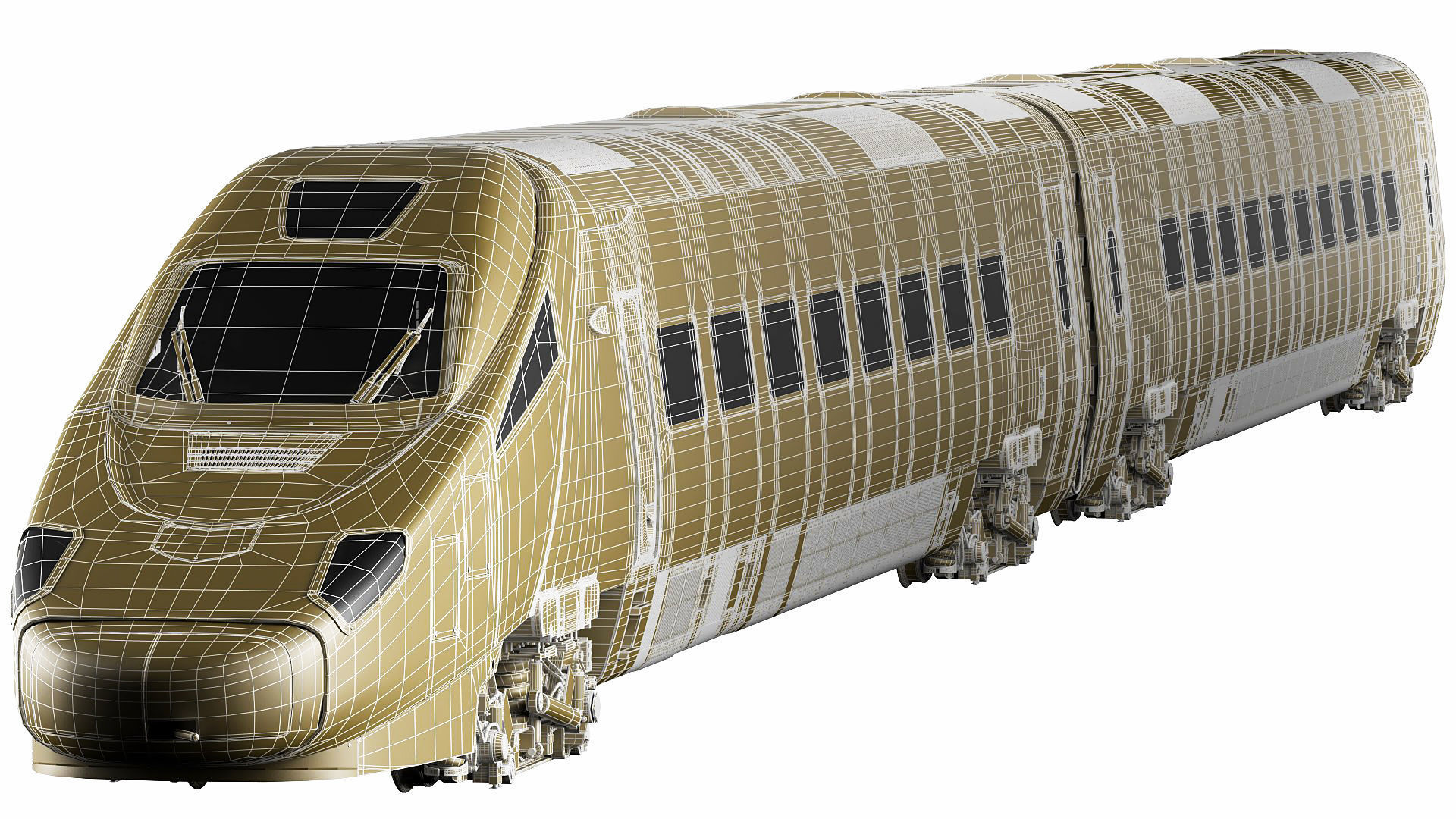 Train ETR610 Pendolino 3D model | CGTrader