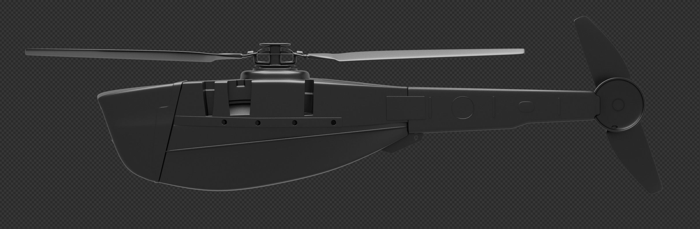 Black Hornet mini drone 3D model | CGTrader