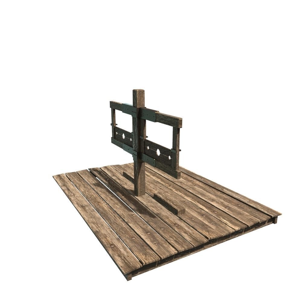 3D model Medieval Stocks VR / AR / low-poly | CGTrader