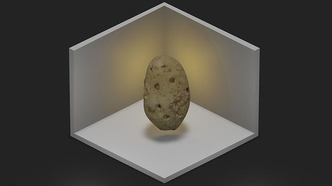 3D model potato VR / AR / low-poly | CGTrader