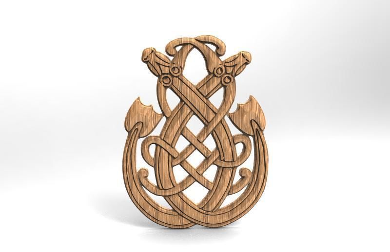 Celtic dragon CNC 2 3D model 3D printable | CGTrader