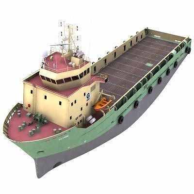 Platform Supply Vessel - 02 - 3D model | CGTrader