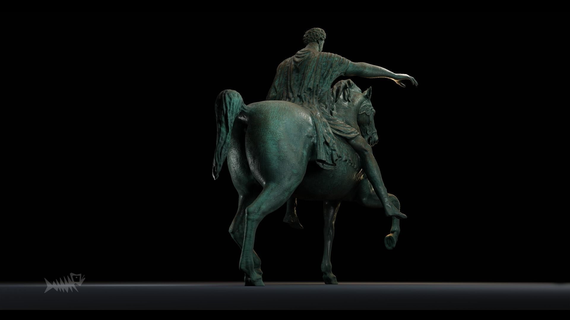 3D model Marcus Aurelio PBR 4K UE5 VR / AR / low-poly | CGTrader