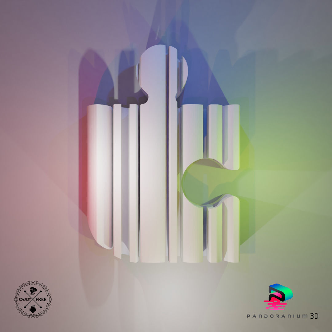 3D Word Shape - Autism Puzzle 3D model 3D printable | CGTrader