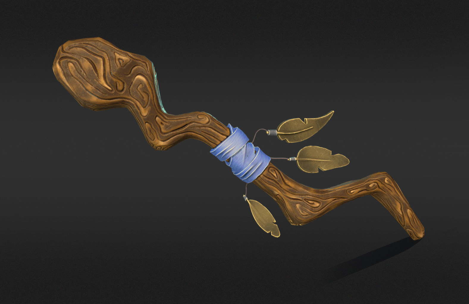 3D model Stylized Weapon Crook Low-Poly 3D Model VR / AR / low-poly ...