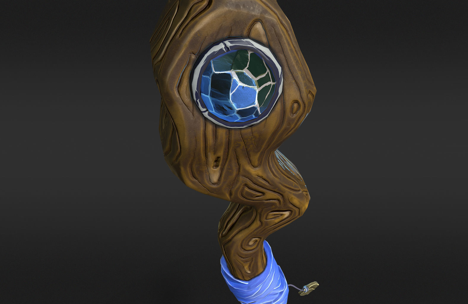 3D model Stylized Weapon Crook Low-Poly 3D Model VR / AR / low-poly ...