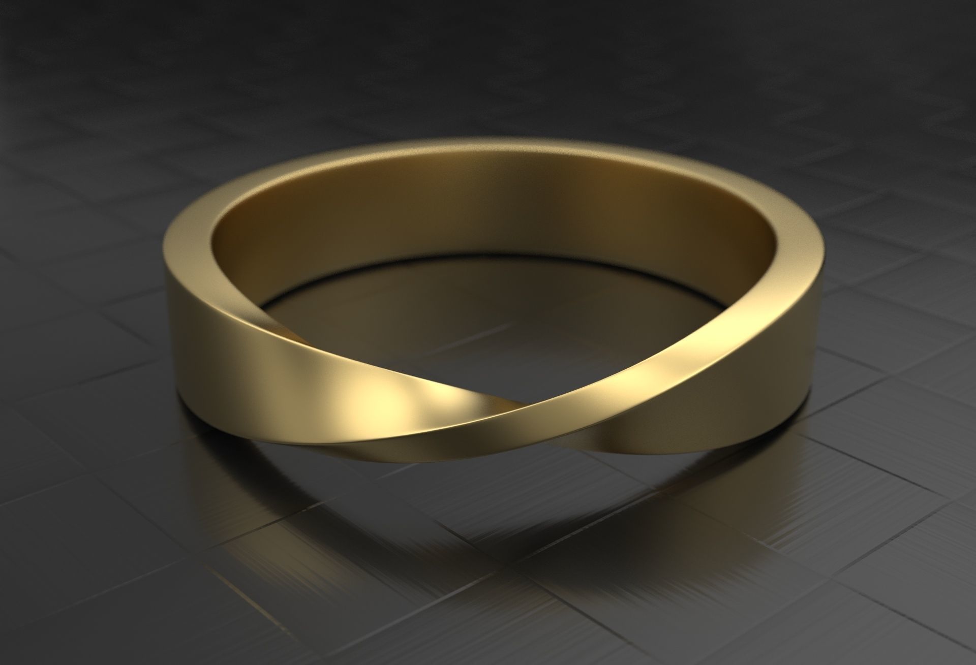 Mobius Wedding Ring 3D model 3D printable | CGTrader