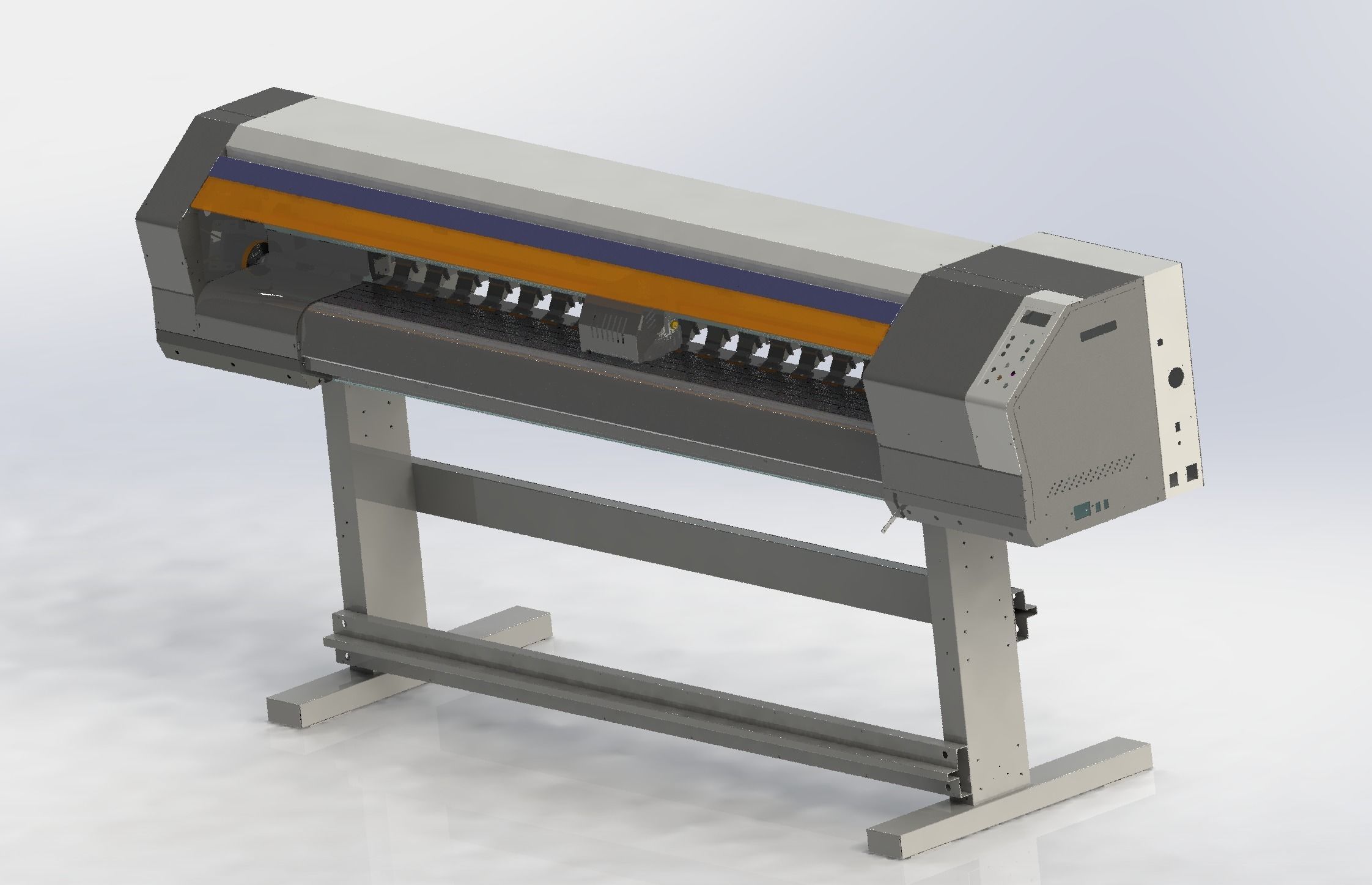 Large inkjet printer 3D model | CGTrader