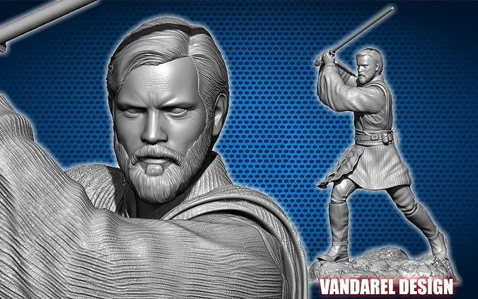 Obi-Wan Kenobi 3D model 3D printable | CGTrader