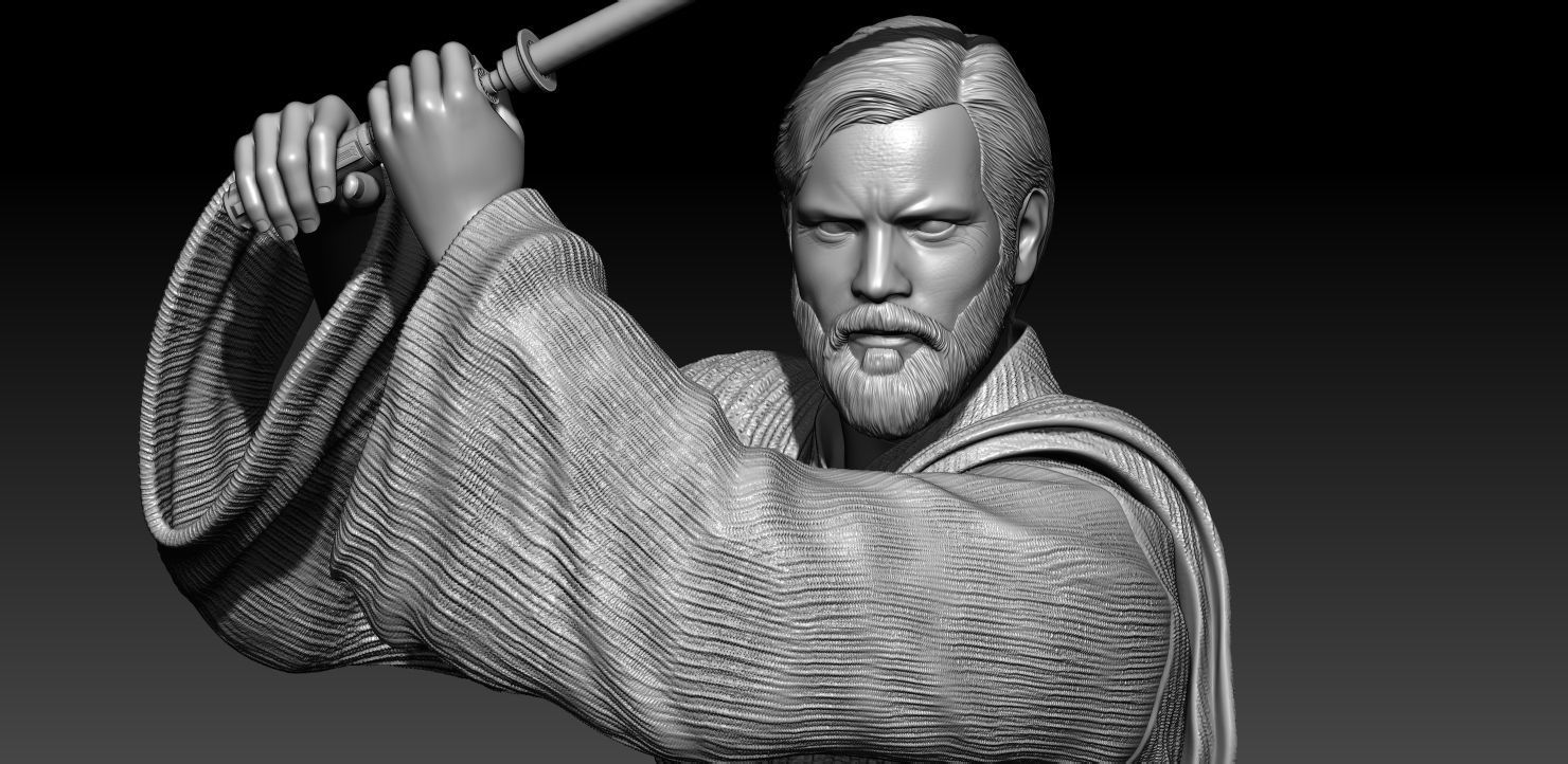 Obi-Wan Kenobi 3D model 3D printable | CGTrader