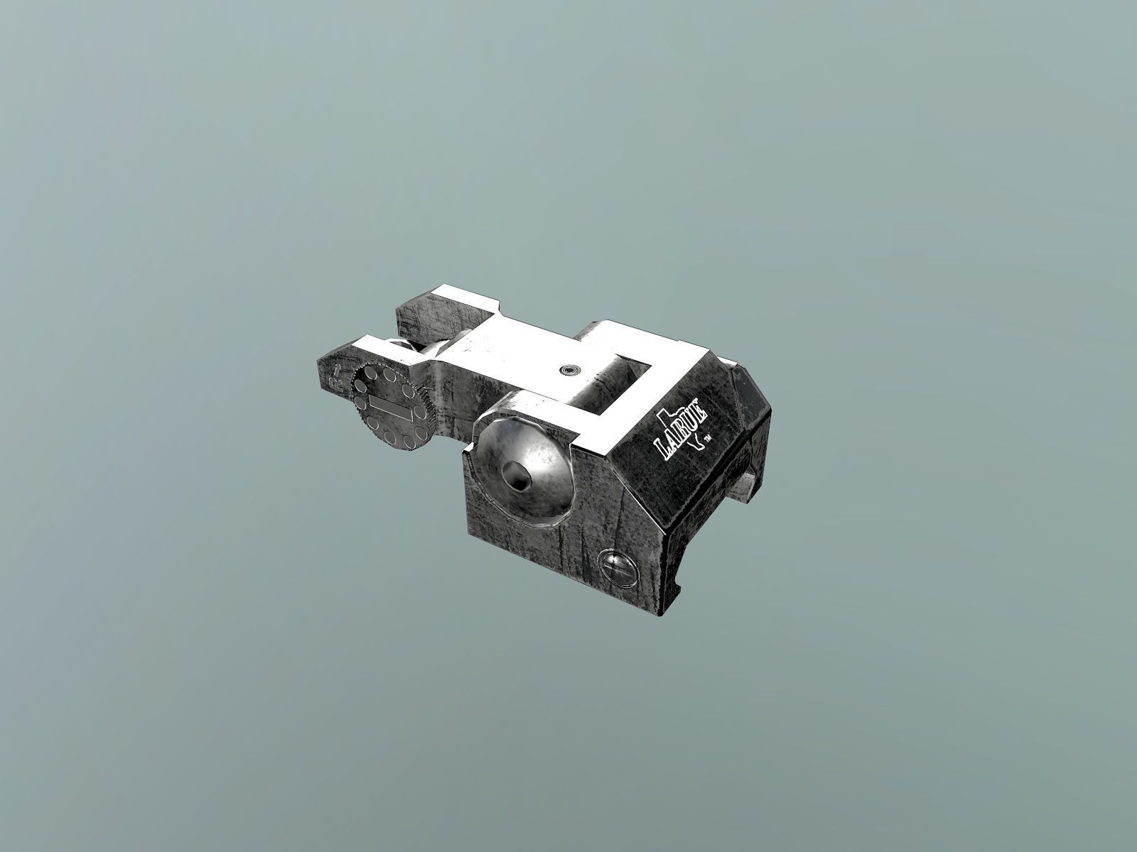 3D model LaRue Tactical PREDAT OBR 7-62mm Rifle PBR VR-AR VR / AR / low ...