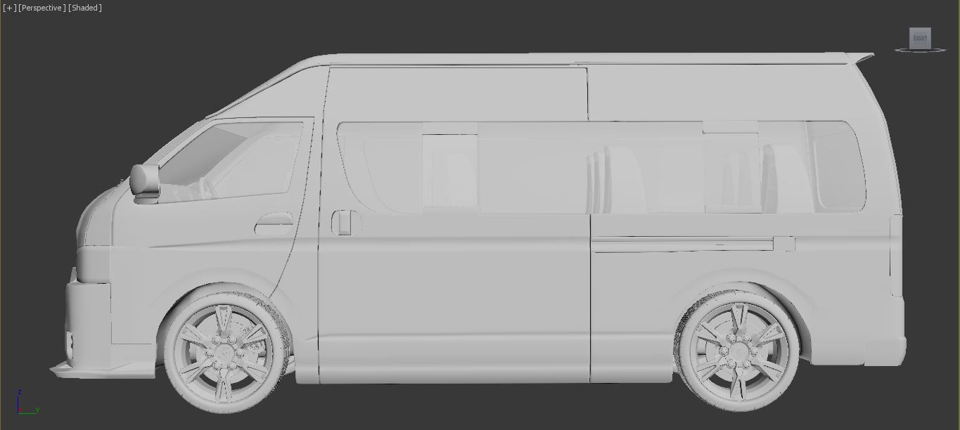 3D model Toyota KDH VR / AR / low-poly | CGTrader