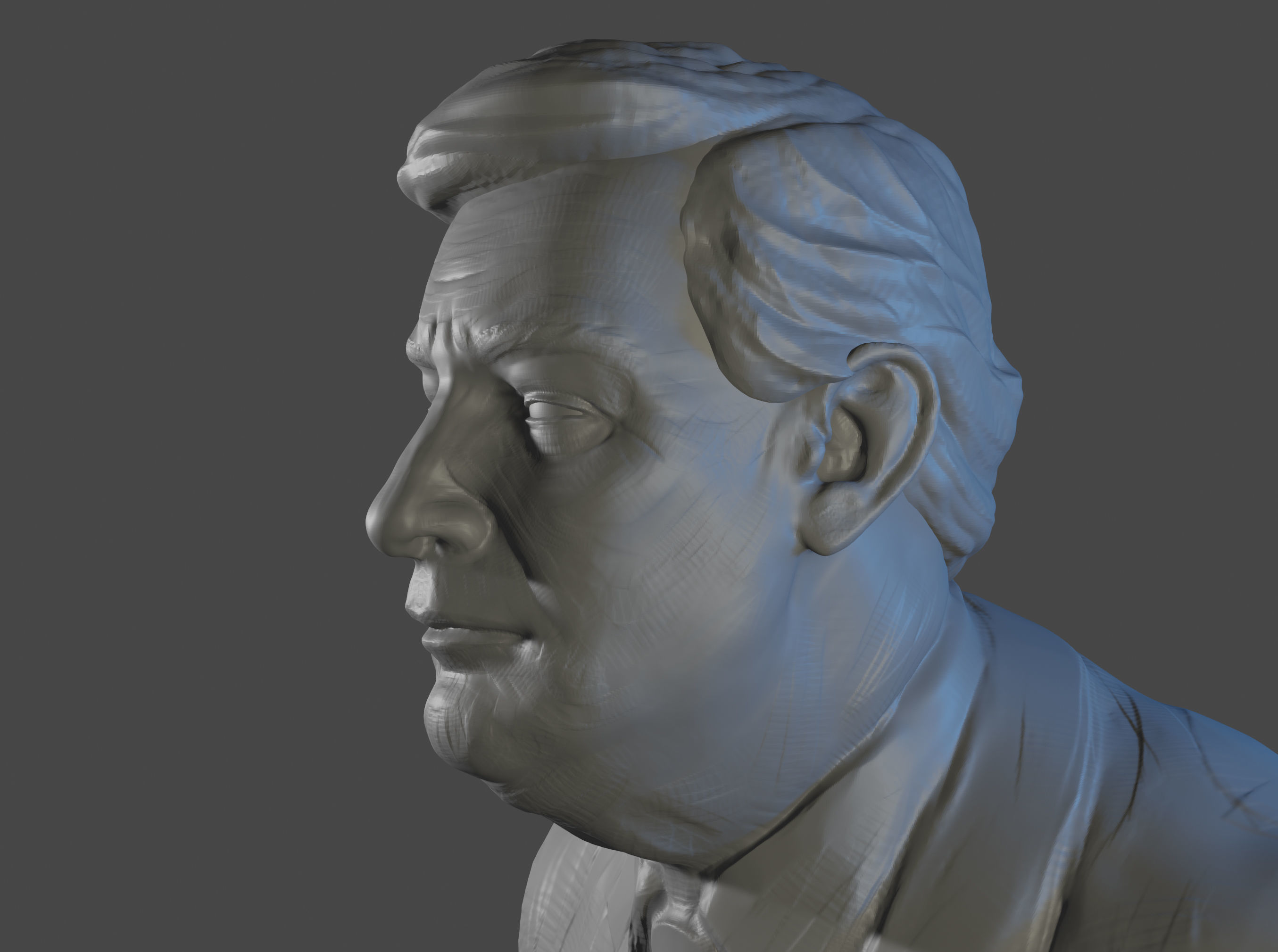 Trump Bust Sculpture 3D model | CGTrader