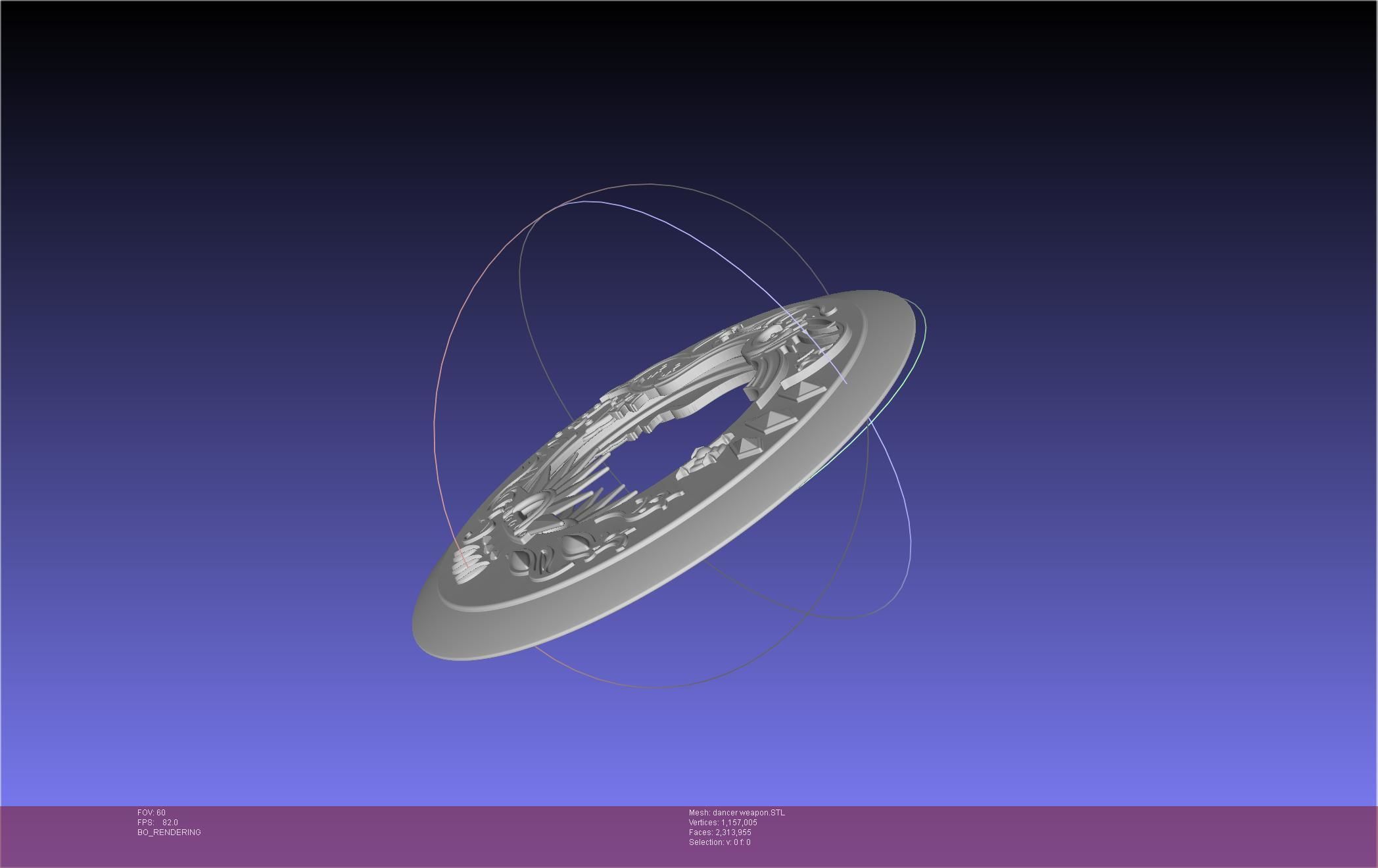 Final Fantasy XIV Dancer Disk Weapon Printable Assembly 3D model 3D ...