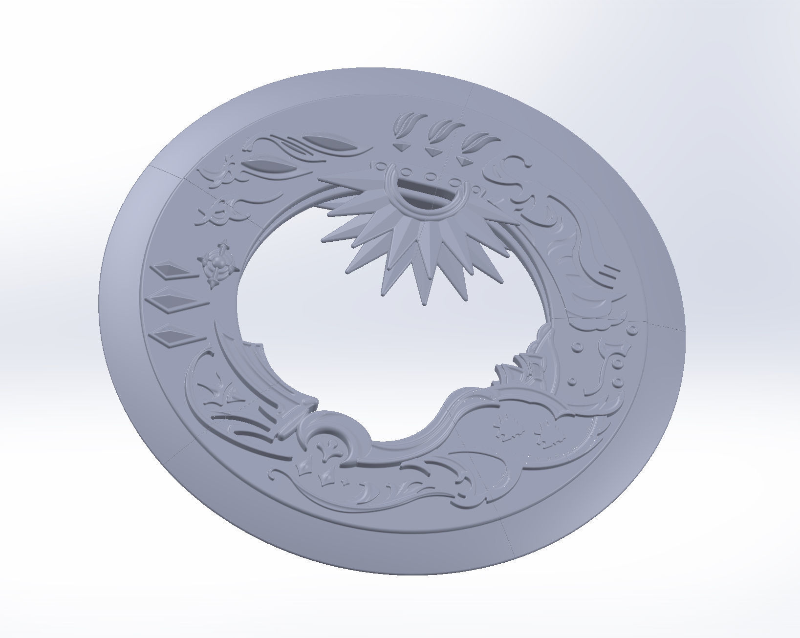 Final Fantasy XIV Dancer Disk Weapon Printable Assembly 3D model 3D ...