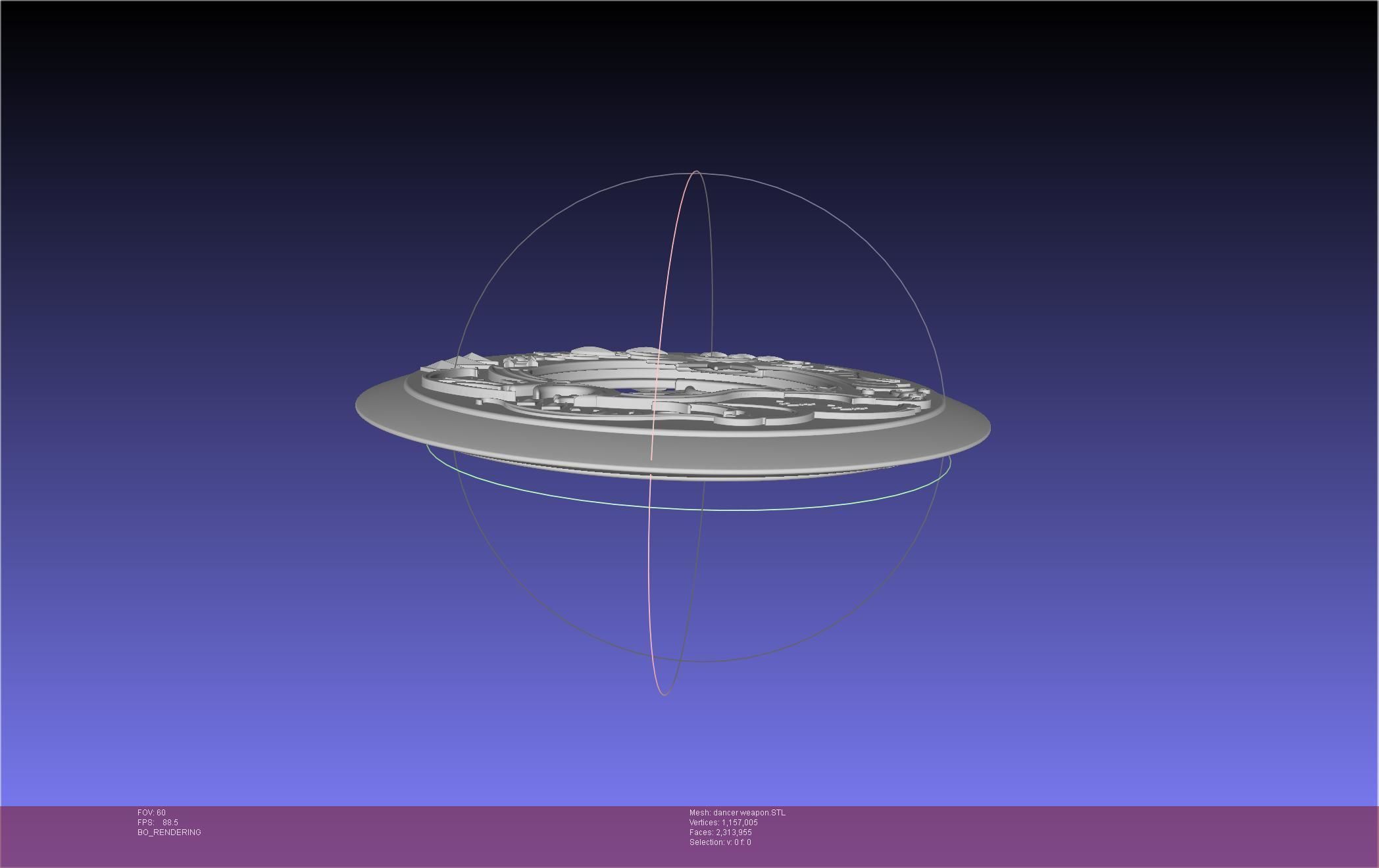 Final Fantasy XIV Dancer Disk Weapon Printable Assembly 3D model 3D ...