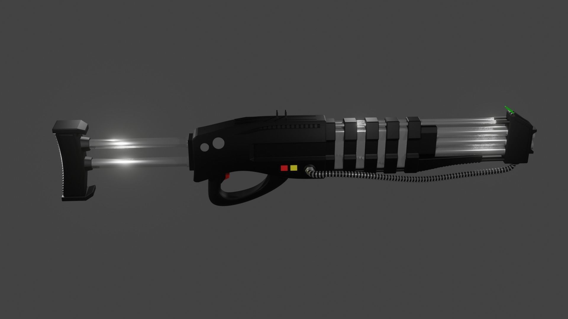 HAVOC200 Science Fiction Energy Rifle 3D model | CGTrader