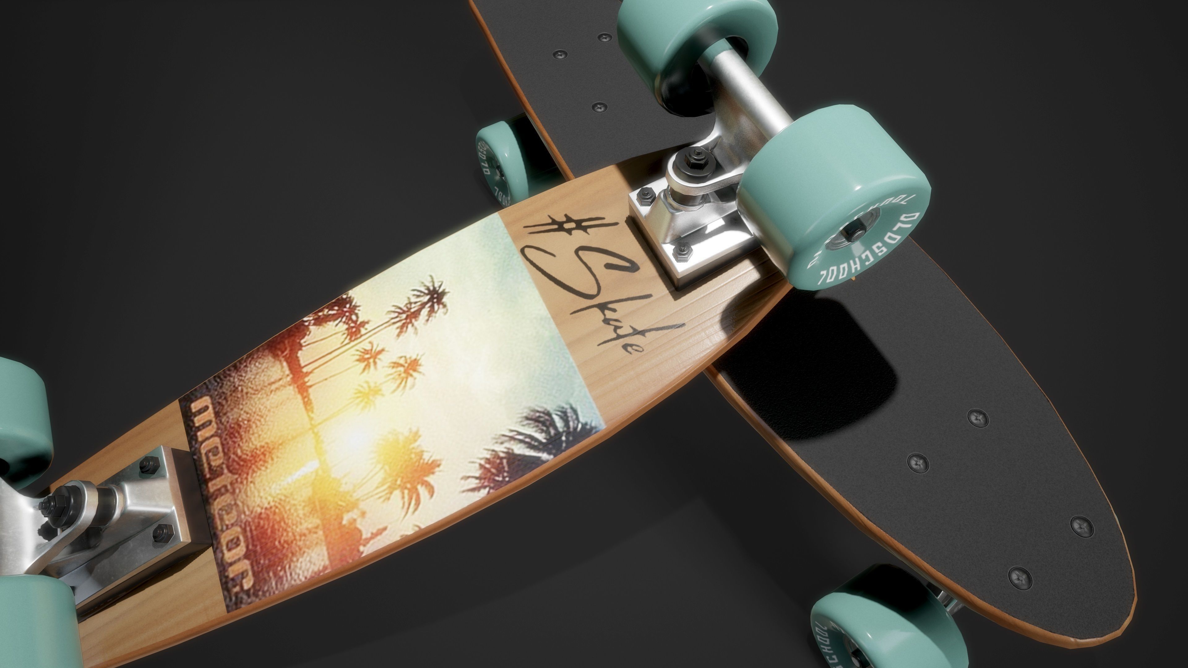 Skateboard free VR / AR / low-poly 3D model | CGTrader