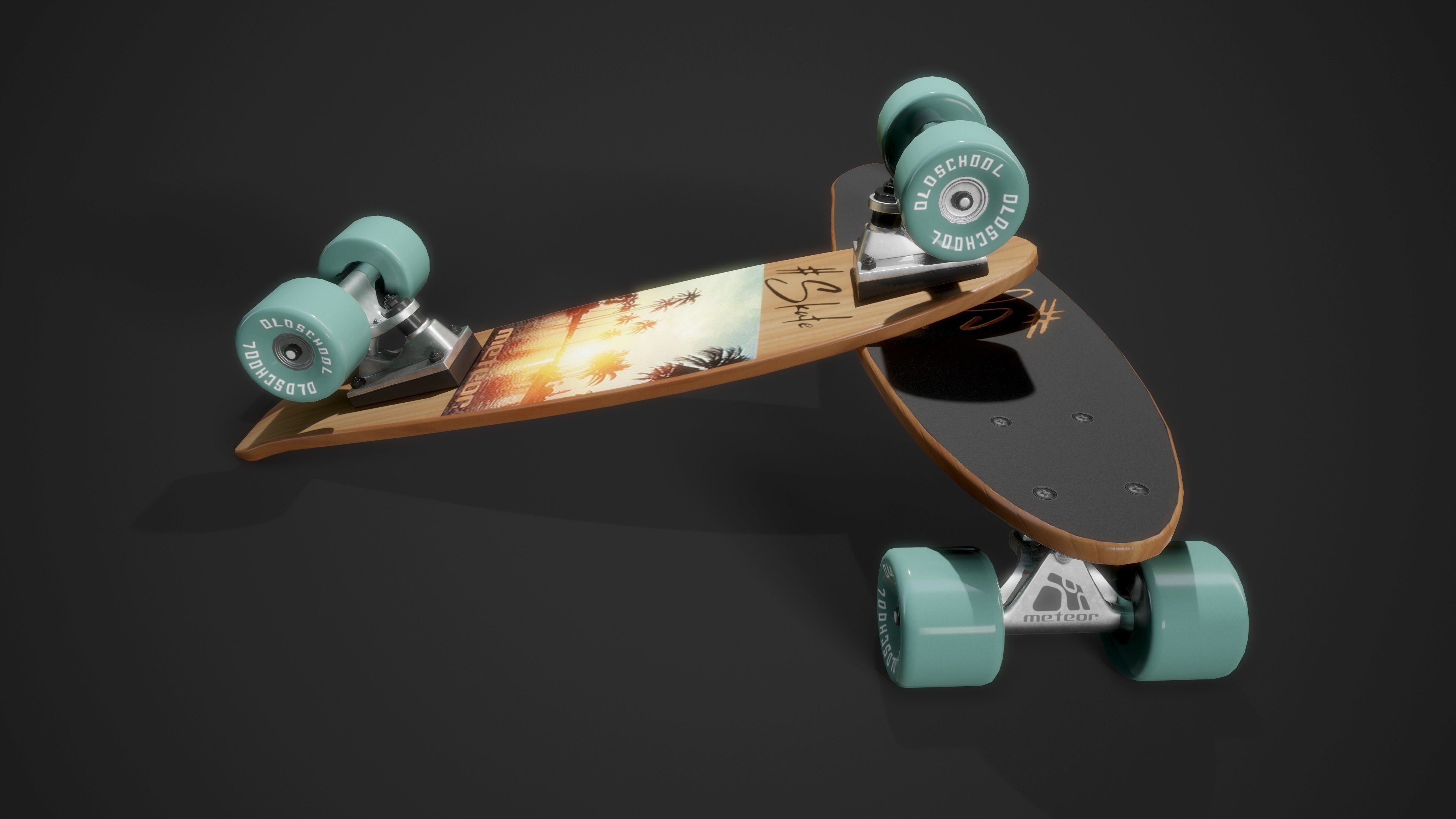 Skateboard free VR / AR / low-poly 3D model | CGTrader