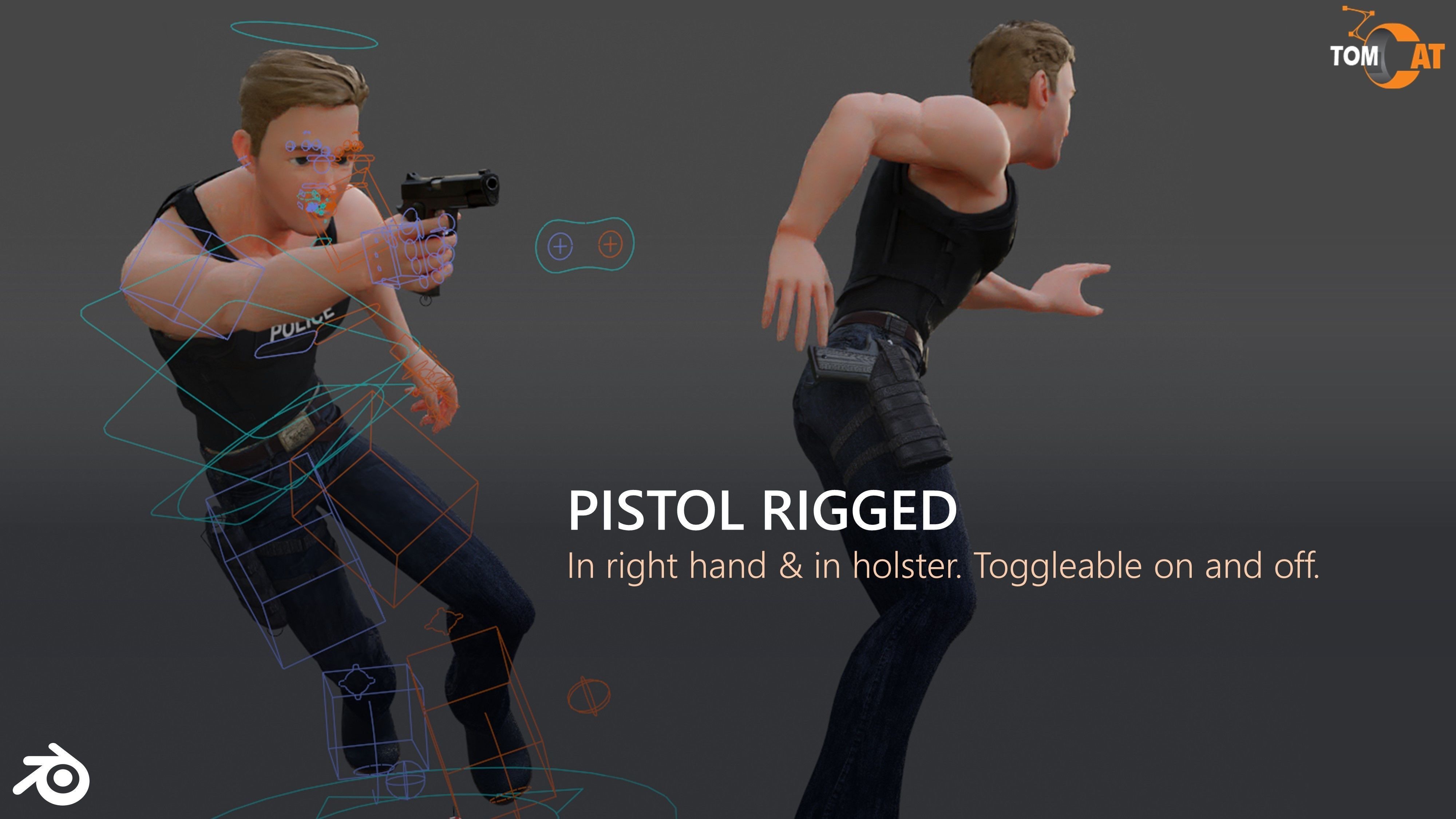 3D model Hugh Rigged Man Character VR / AR / low-poly | CGTrader