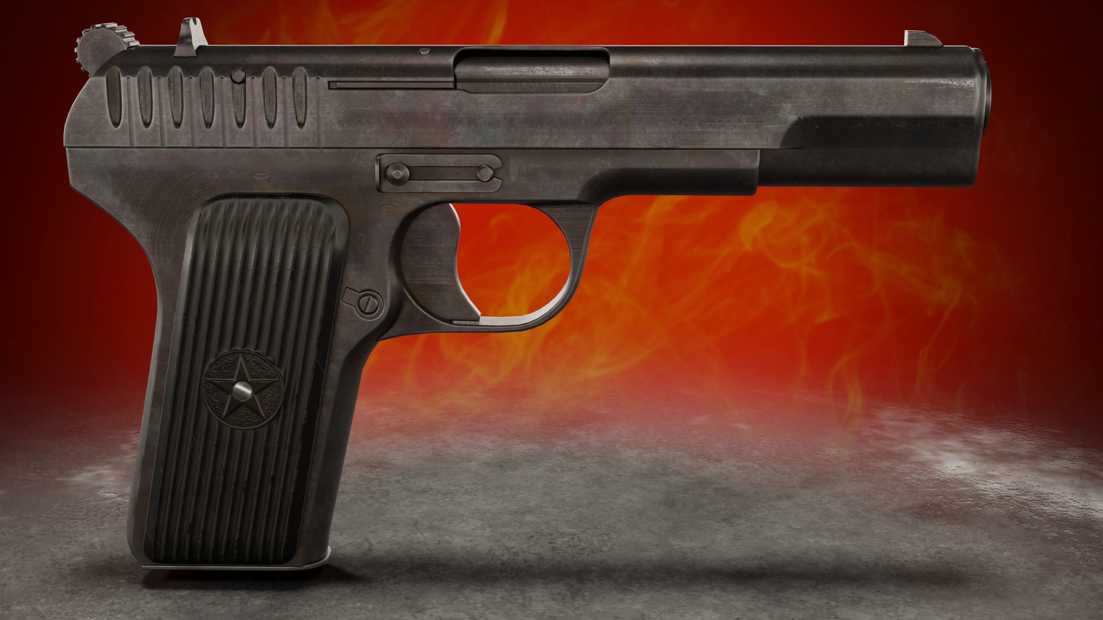 3D model TT-33 Tokarev Pistol Game-Ready VR / AR / low-poly | CGTrader