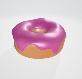 3D model low poly donut VR / AR / low-poly | CGTrader
