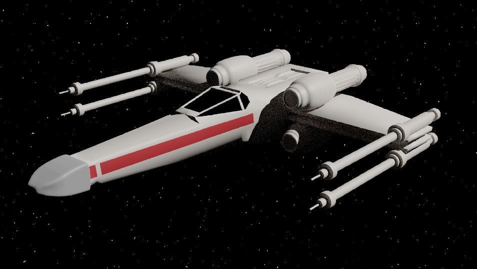 Rebel X-Wing Blender Model 3D model | CGTrader