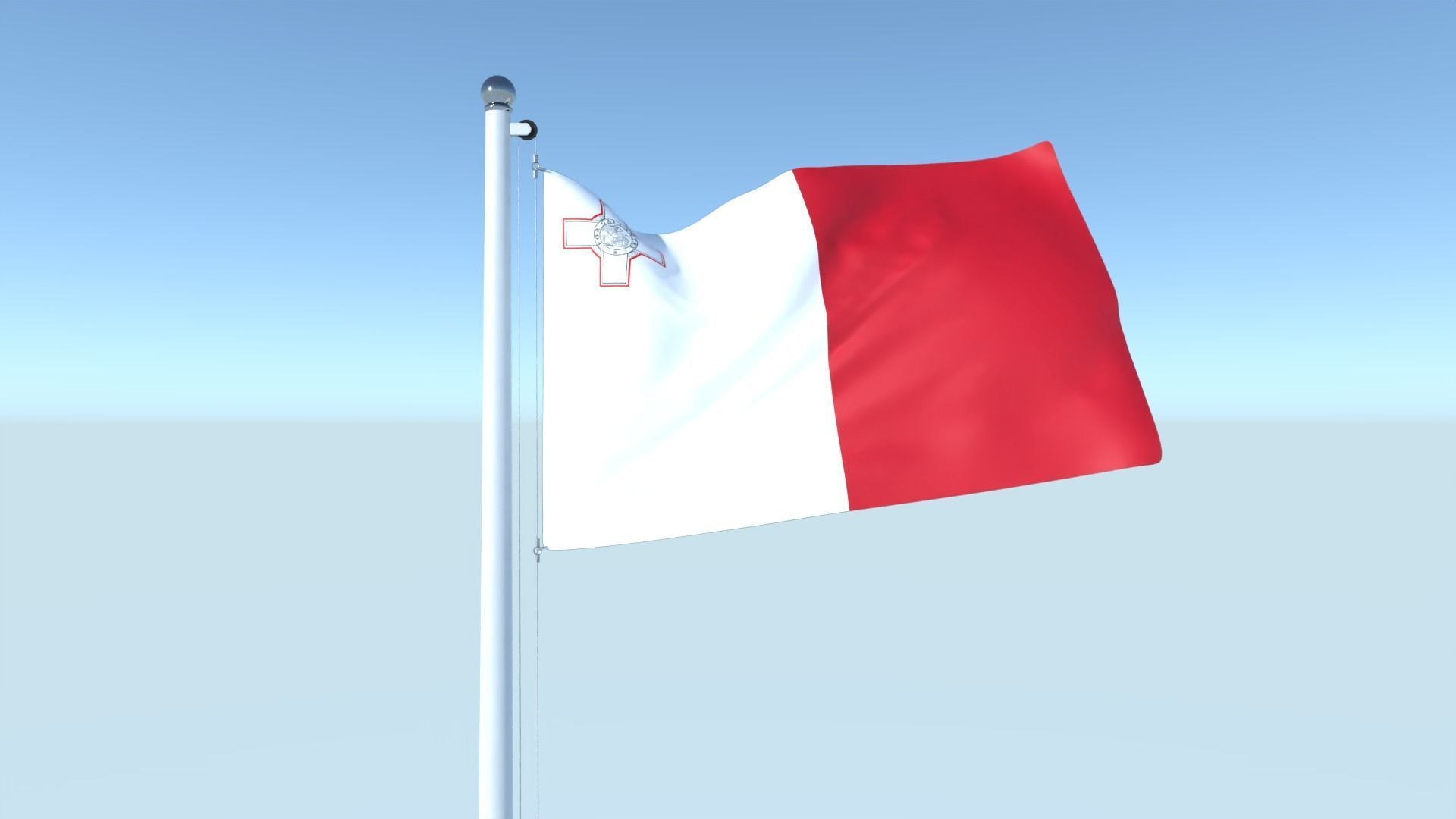3D model Animated Flag of Malta VR / AR / low-poly | CGTrader