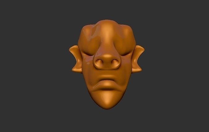 Sad Face 3D model 3D printable | CGTrader