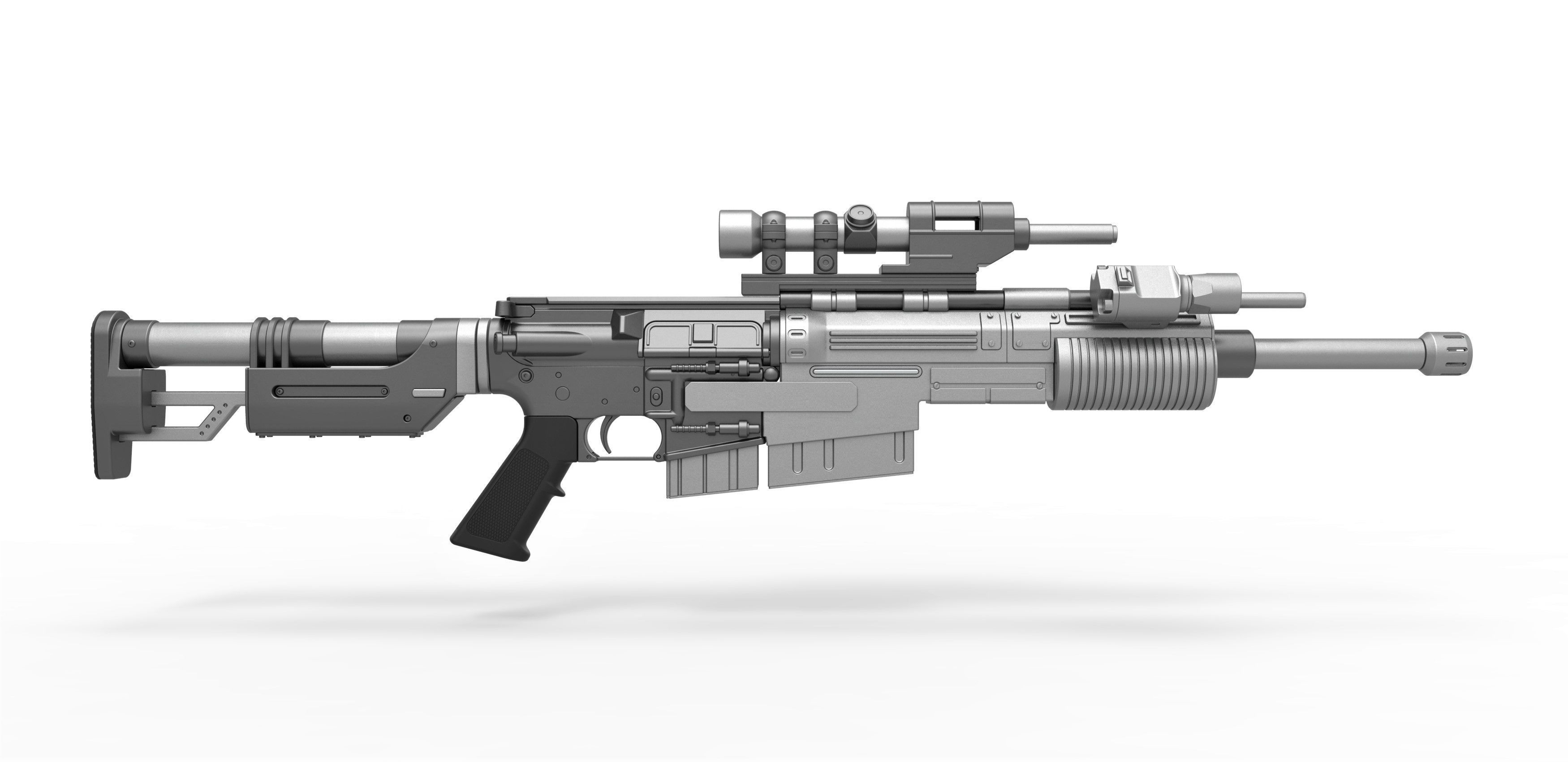 Blaster rifle A280-CFE from the movie Rogue One 2016 3D model | CGTrader