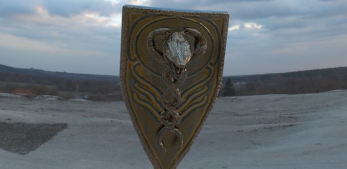 Snake legendary Shield 3D model | CGTrader