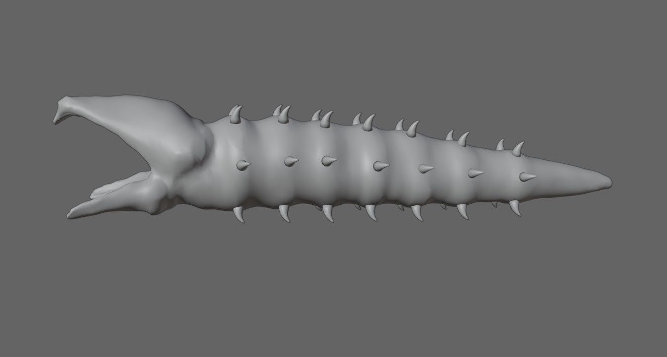 3D model Giant Worm Monster - Verme Monstro VR / AR / low-poly | CGTrader